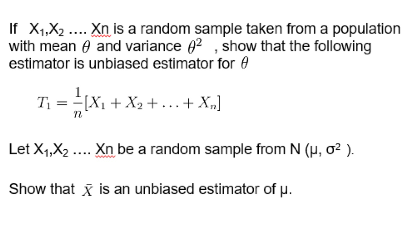 Solved How to solve If x1,x2dots.xn ﻿is a random sample | Chegg.com