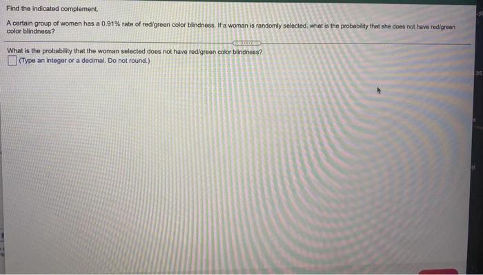 Solved Find the indicated complement. A certain group of | Chegg.com