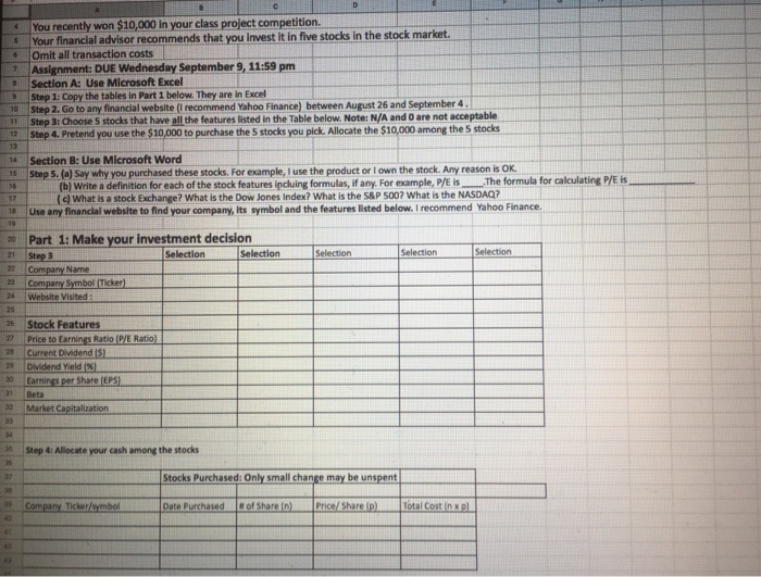 Solved 4 5 6 7 You recently won $10,000 in your class | Chegg.com