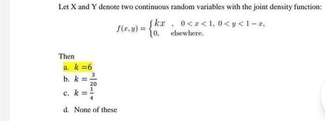Solved Let X and Y denote two continuous random variables | Chegg.com