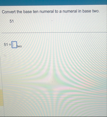 Solved Convert the base ten numeral to a numeral in base | Chegg.com