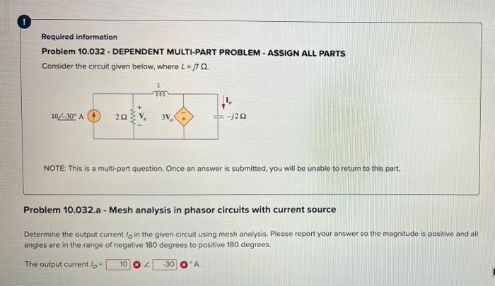 Solved Required information Problem 10.032 - DEPENDENT | Chegg.com