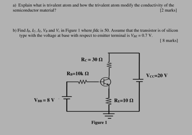Solved a) Explain what is trivalent atom and how the | Chegg.com