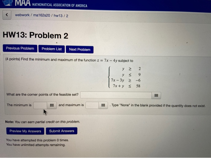 Solved M AA MATHEMATICAL ASSOCIATION OF AMERICA