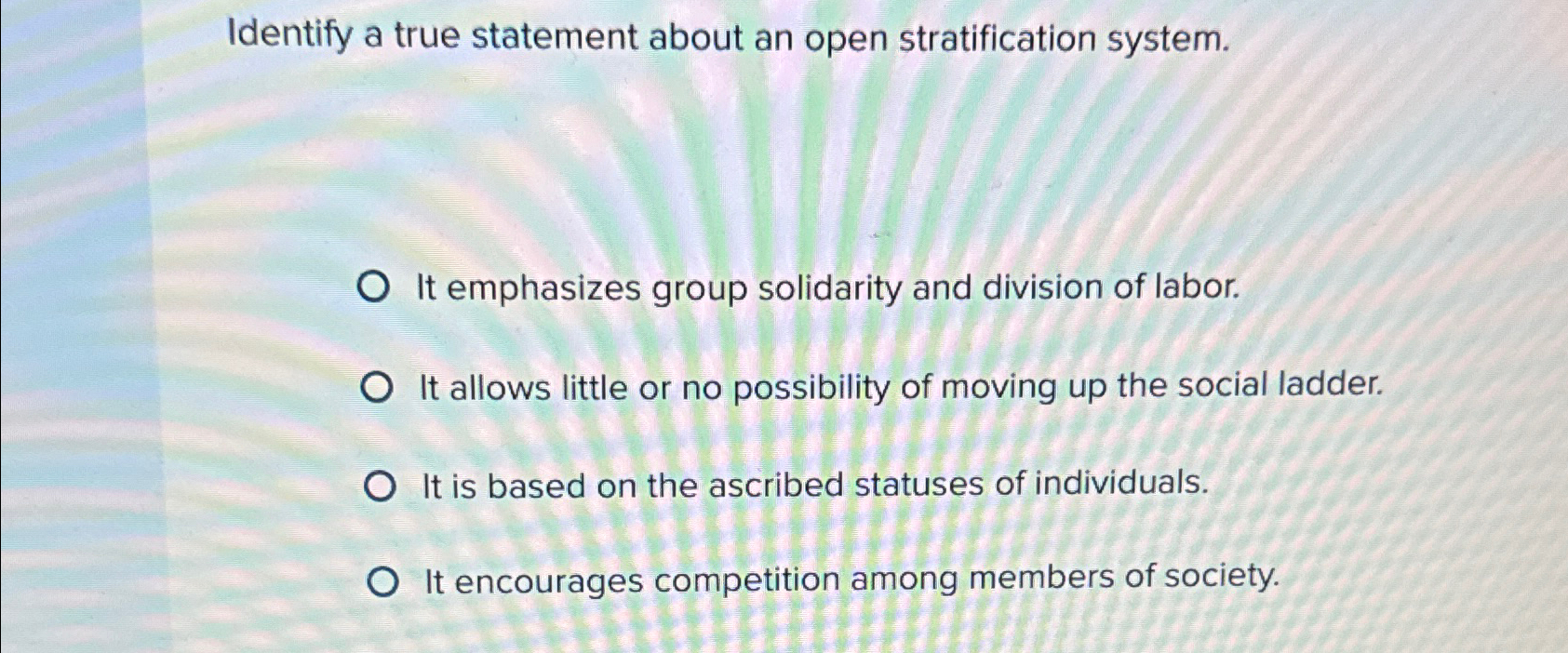 Solved Identify a true statement about an open | Chegg.com