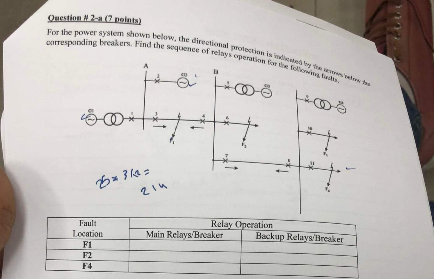 Solved Question # 2-a (7 ﻿points) ﻿corresponding breakers. | Chegg.com