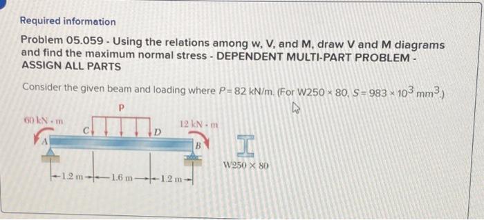 Solved Required information Problem 05.059. Using the | Chegg.com