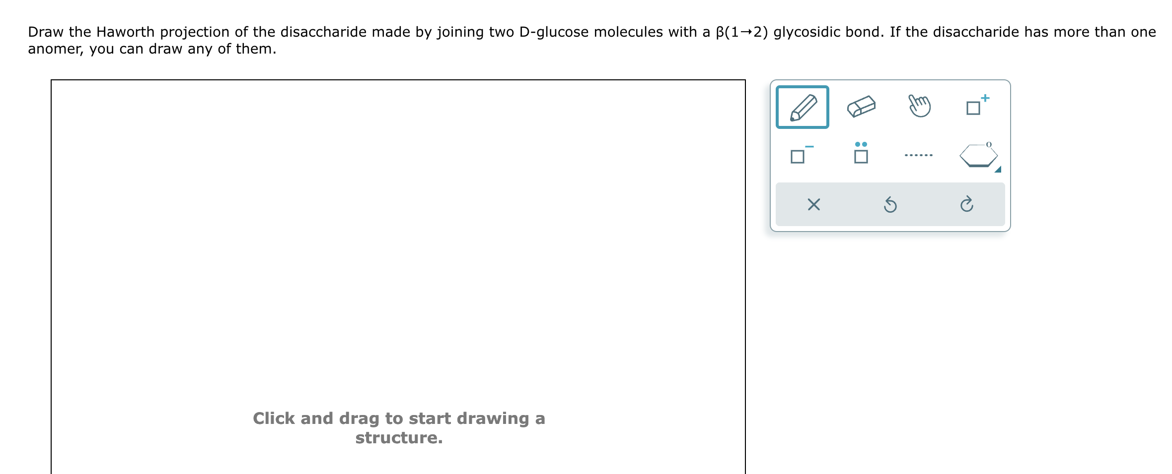 Solved Draw the Haworth projection of the disaccharide made | Chegg.com