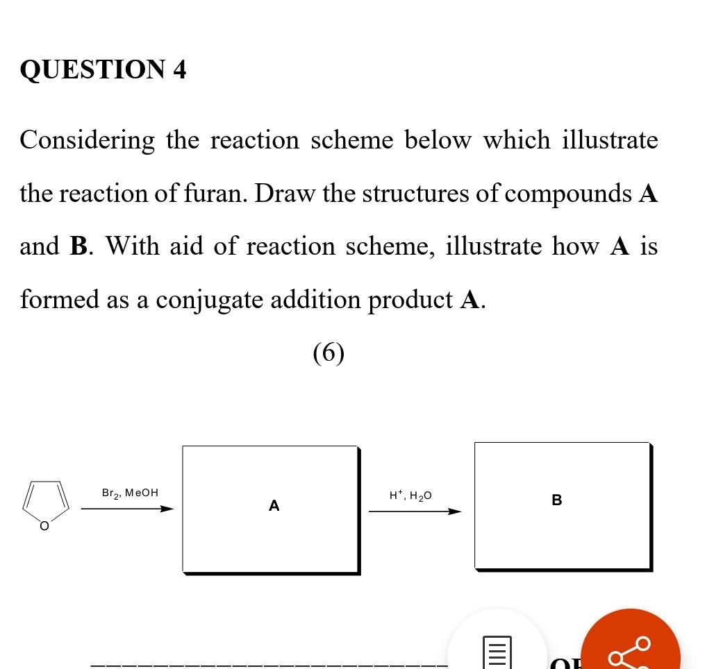 Solved Considering the reaction scheme below which | Chegg.com
