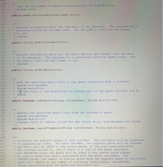 Solved package mediaRentalManagerz import java.util. | Chegg.com