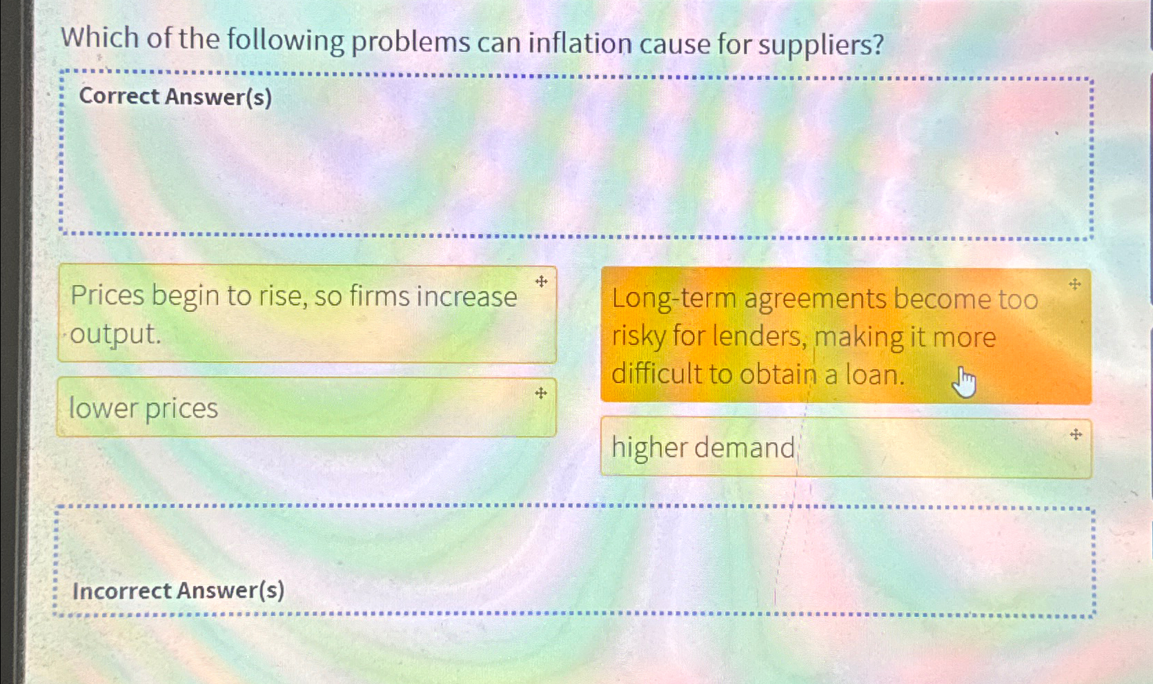 Solved Which of the following problems can inflation cause | Chegg.com