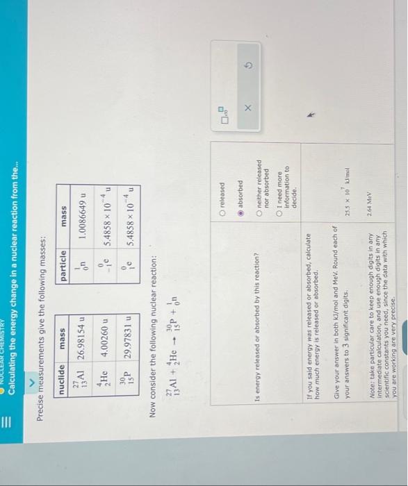 Solved Precise measurements give the following masses: Now | Chegg.com
