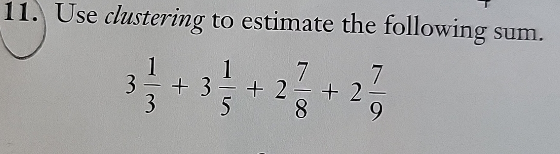 Use clustering to estimate the following | Chegg.com