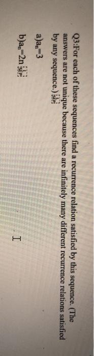 Solved Q2: For each of these lists of integers, provide a | Chegg.com