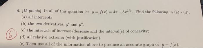 Solved 6. [15 points] In all of this question let | Chegg.com