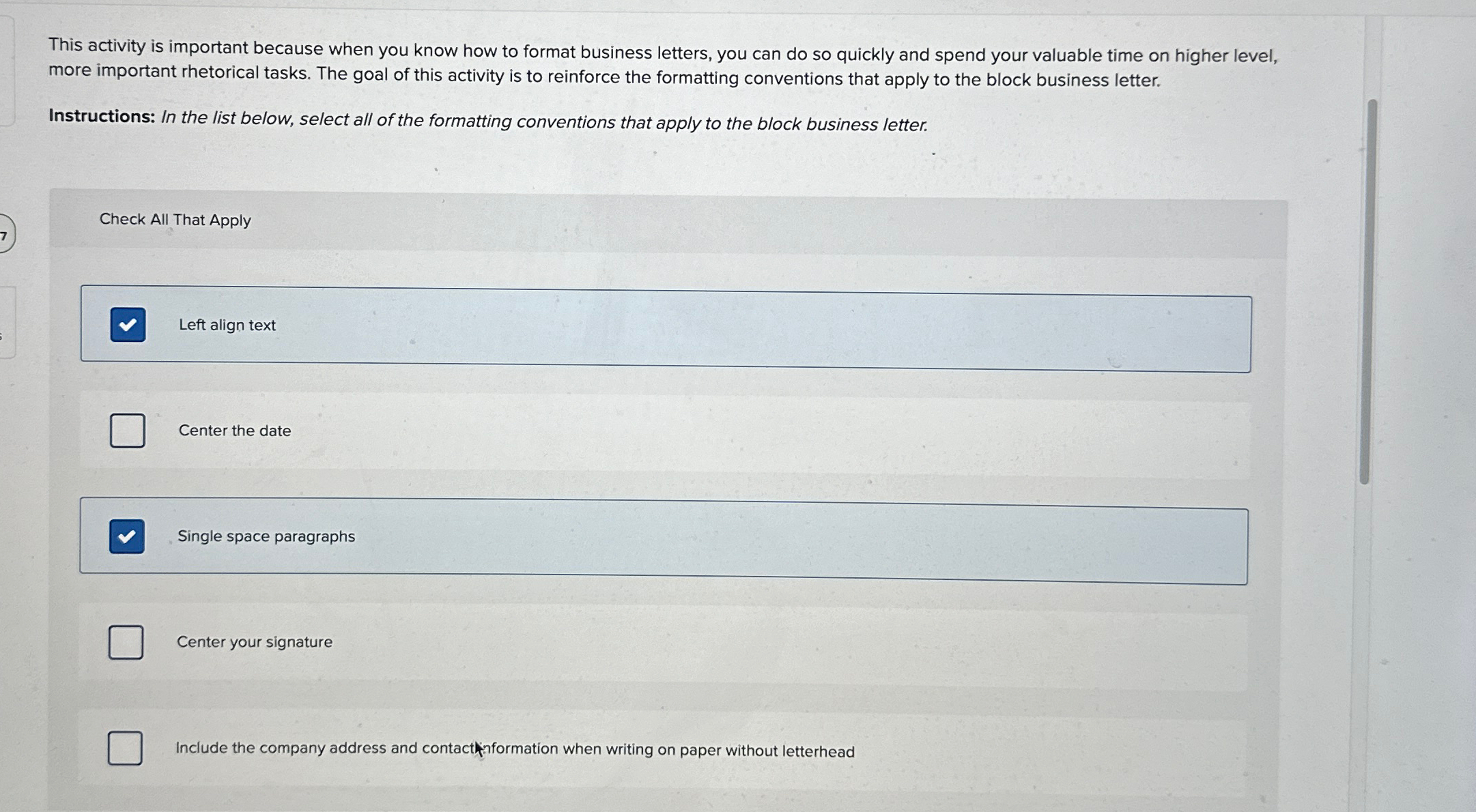Solved This activity is important because when you know how | Chegg.com