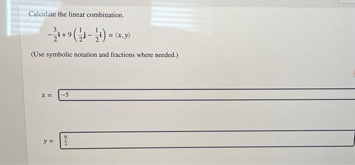 Solved Calculate the linear combination. | Chegg.com