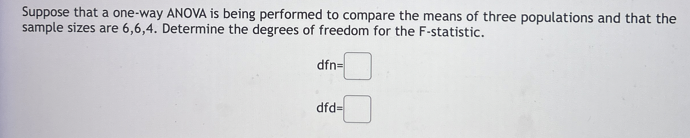 Solved Suppose that a one-way ANOVA is being performed to | Chegg.com