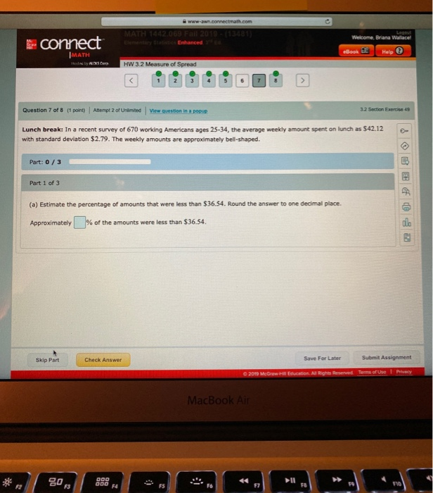 Solved www-awn.connectmath.com MATH 1442 069 Fail | Chegg.com