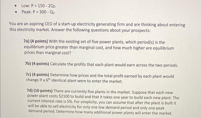 Suppose power plants can supply up to 20 units (MWh) | Chegg.com