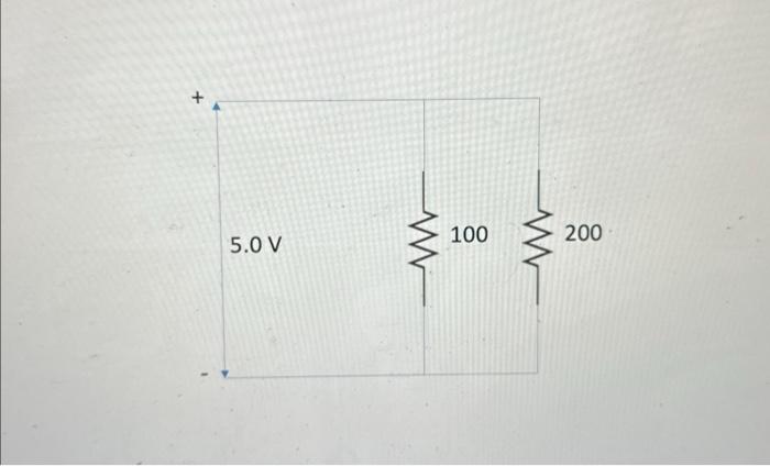Solved Two Resistors In Parallel Construct The Circuit On