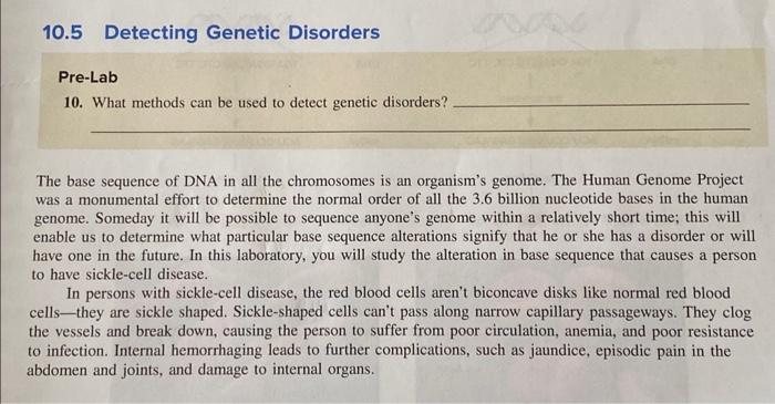 Solved Pre-Lab 10. What methods can be used to detect | Chegg.com