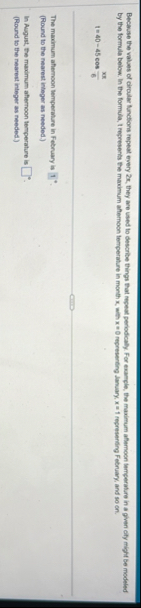 Solved Because the values of circular functions repeat every | Chegg.com