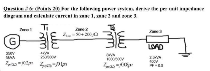 Solved Question \# 6: (Points 20) For the following power | Chegg.com