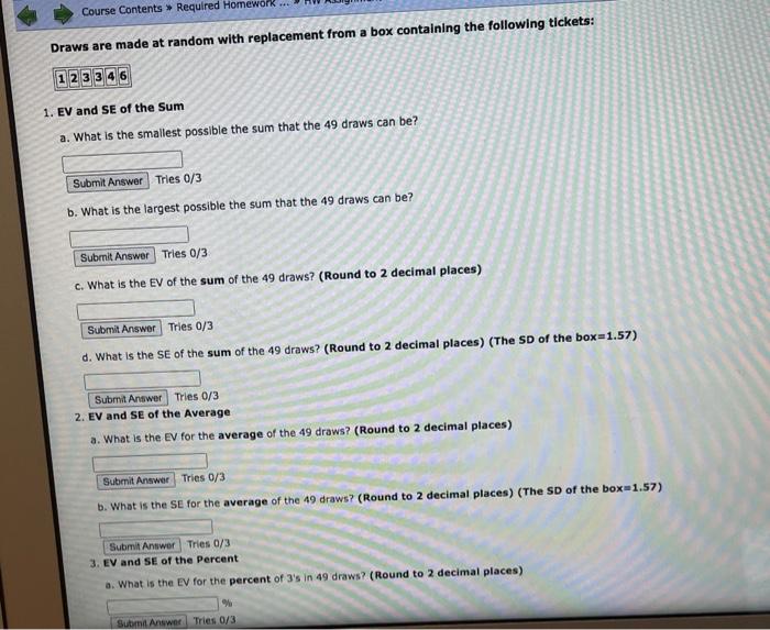 Solved Draws are made at random with replacement from a box | Chegg.com