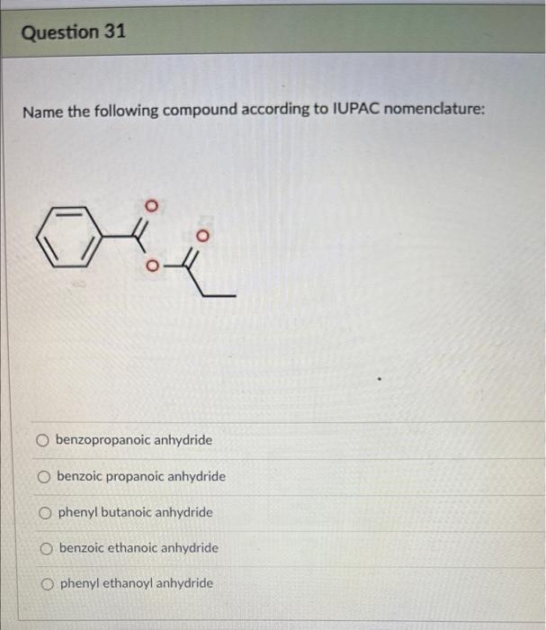 Solved Name the following compound according to IUPAC | Chegg.com