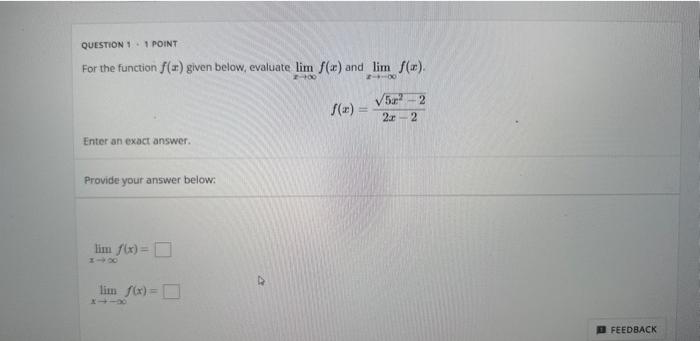 Solved For the function f(x) given below, evaluate | Chegg.com