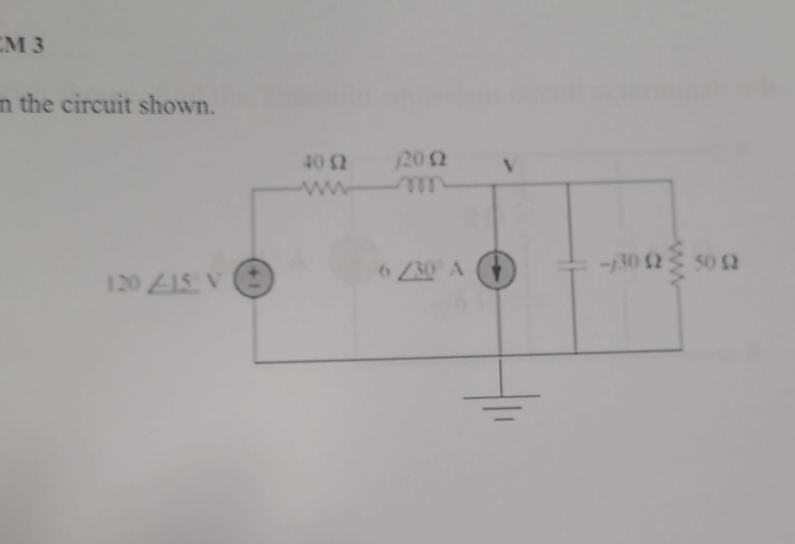 Solved n the circuit shown. | Chegg.com