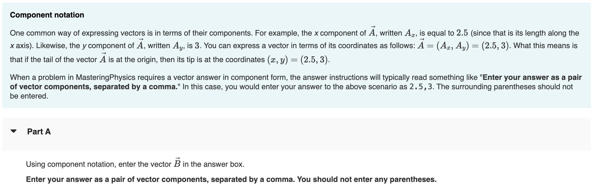 Solved Component notationOne common way of ﻿expressing | Chegg.com