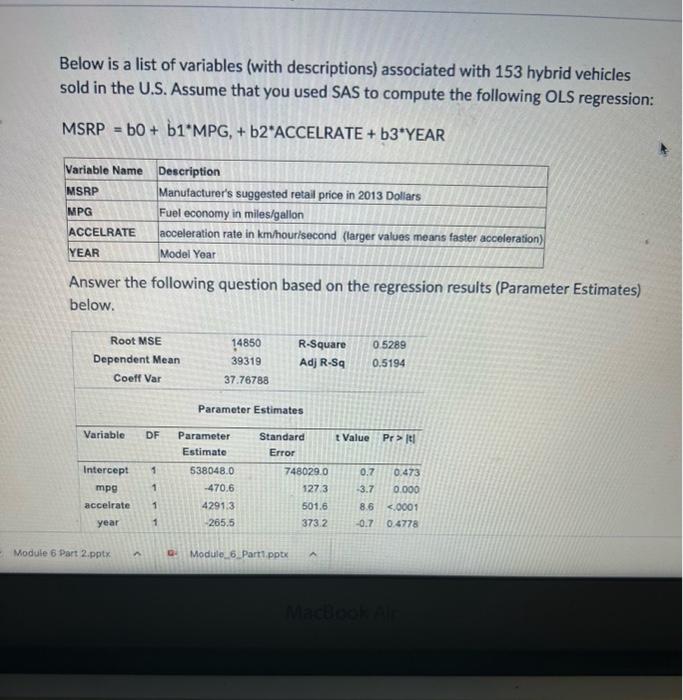 Solved Below is a list of variables (with descriptions) | Chegg.com