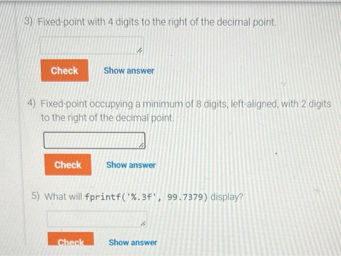 Solved Fixed-point with 4 digits to the right of the decimal | Chegg.com