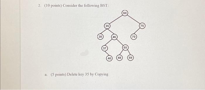 Solved Question II. (50 points) (Trees) 1. (20 points) | Chegg.com