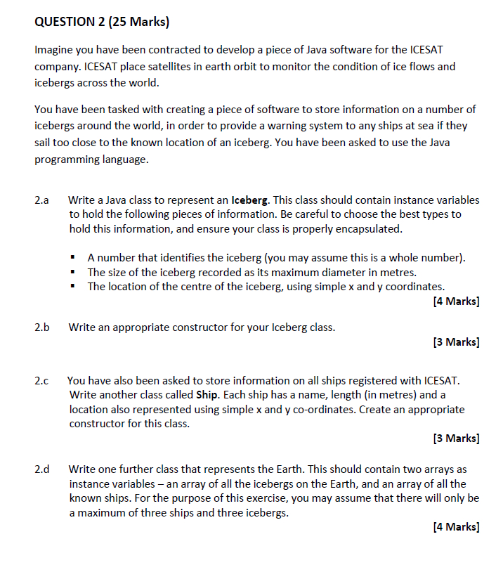 Solved QUESTION 2 (25 ﻿Marks)Imagine you have been | Chegg.com