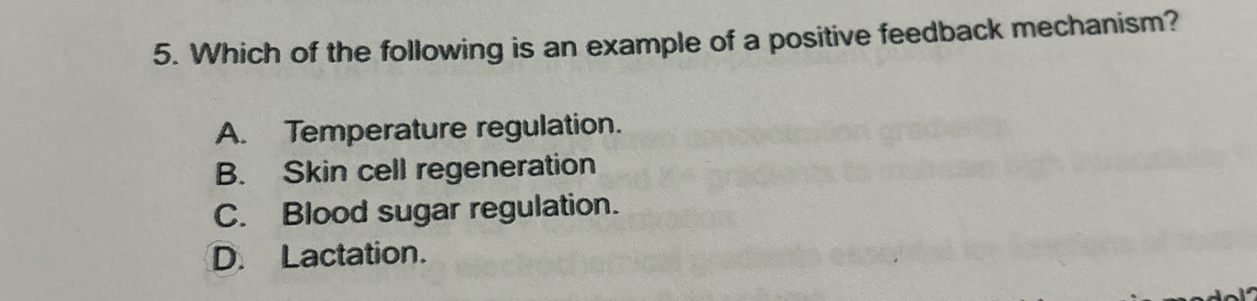 Solved Which of the following is an example of a positive | Chegg.com