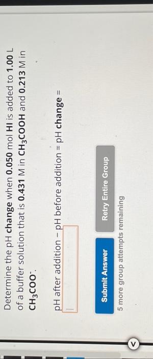 Solved please solve buffer plus acid/base. Calculate pH. | Chegg.com
