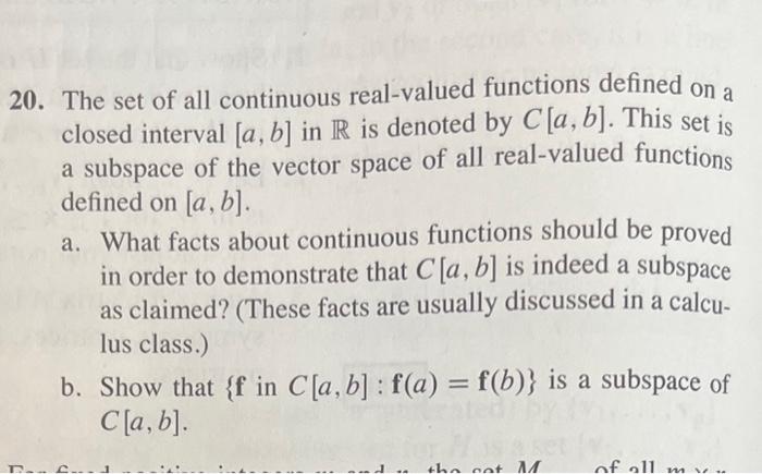 Solved 4. (Calculus required) Define T:C[0,1]→C[0,1] as | Chegg.com
