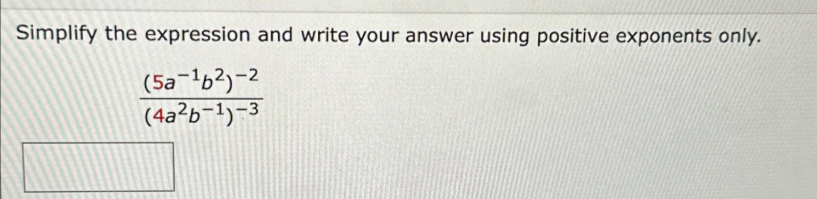 Solved Simplify the expression and write your answer using | Chegg.com