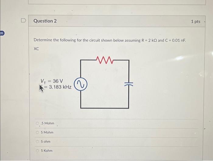 Solved Determine the following for the circuit shown below | Chegg.com