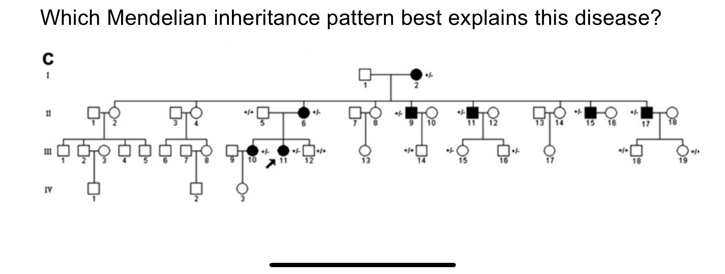 Solved Which Mendelian inheritance pattern best explains | Chegg.com