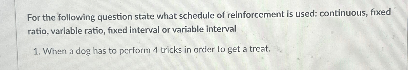 Solved For the following question state what schedule of | Chegg.com