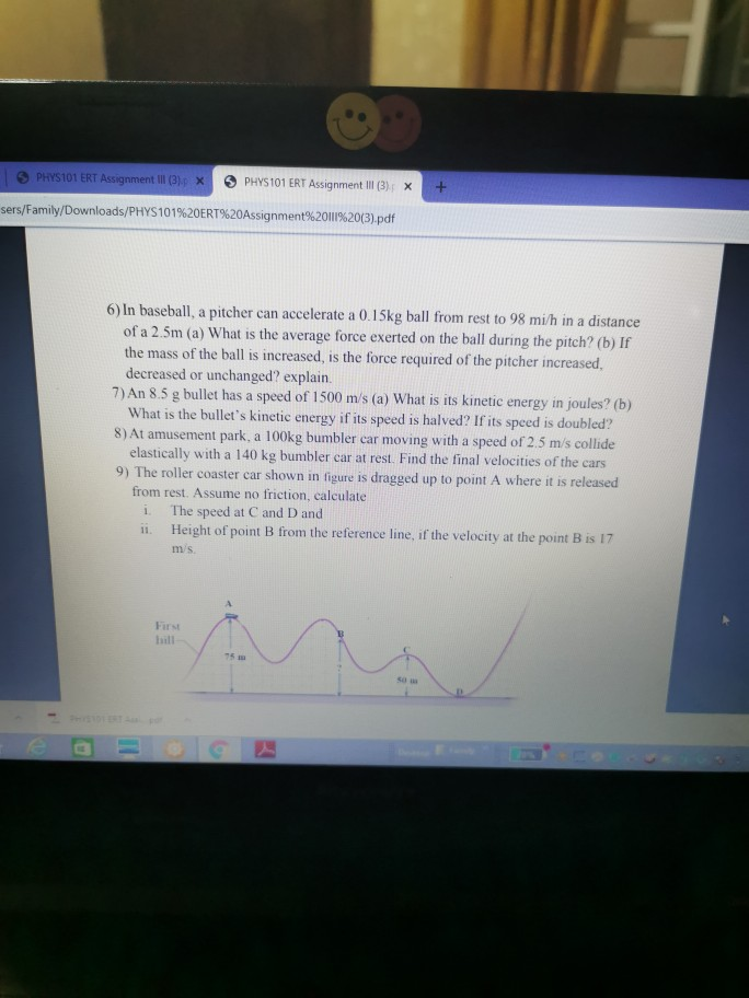 Solved PHYS101 ERT Assignment II (3) X PHYS101 ERT | Chegg.com