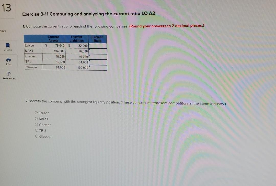 Solved 13 Exercise 3-11 Computing and analyzing the current | Chegg.com