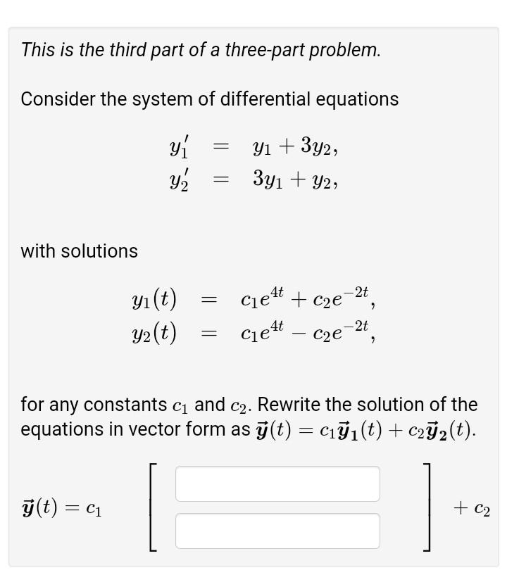 This is the third part of a three-part problem. | Chegg.com