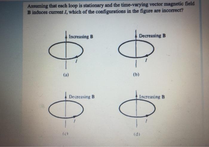 Solved Assuming that each loop is stationary and the | Chegg.com