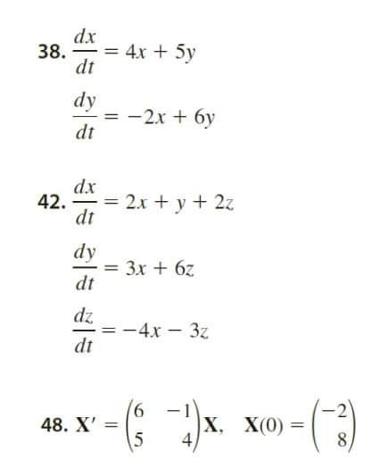 Solved Solve this differential equation systems, find the | Chegg.com