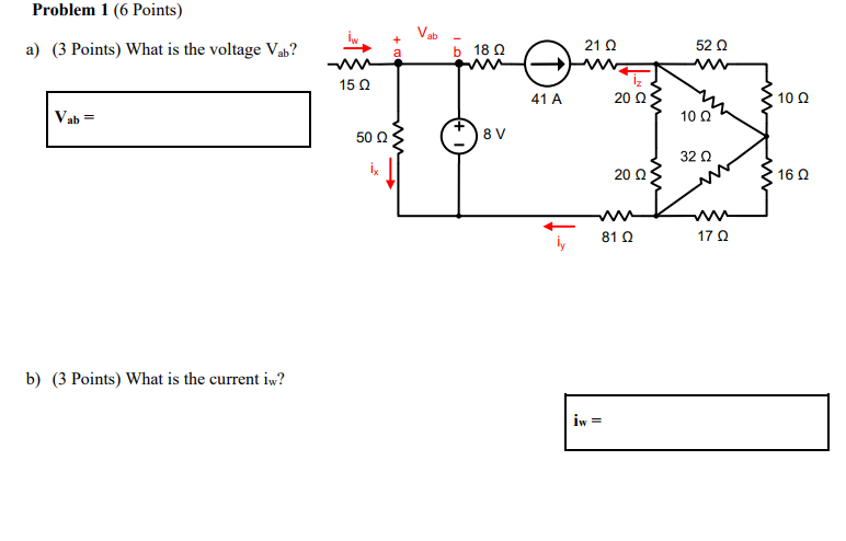 Solved Problem 1 (6 ﻿Points)a | Chegg.com